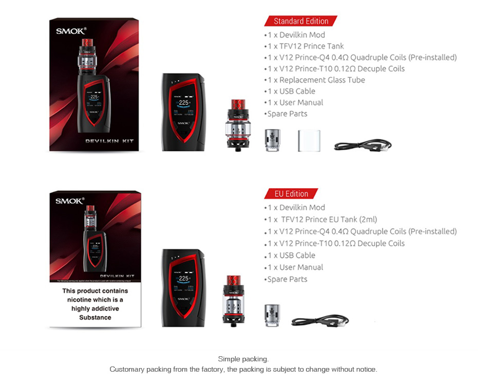 SMOK Devilkin 225W with TFV12 Prince TC Kit - Vapebazaar