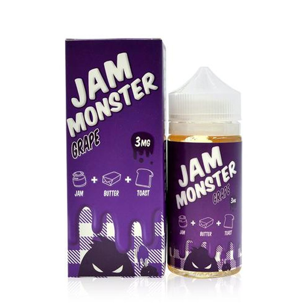Grape - Jam Monster E Liquid 100ml (3mg) - Vape Bazaar