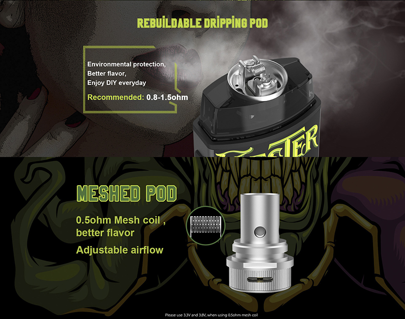 Vapefly Jester Pod System Kit | Rebuildable Dripping Kit | VapeBazaar.pk