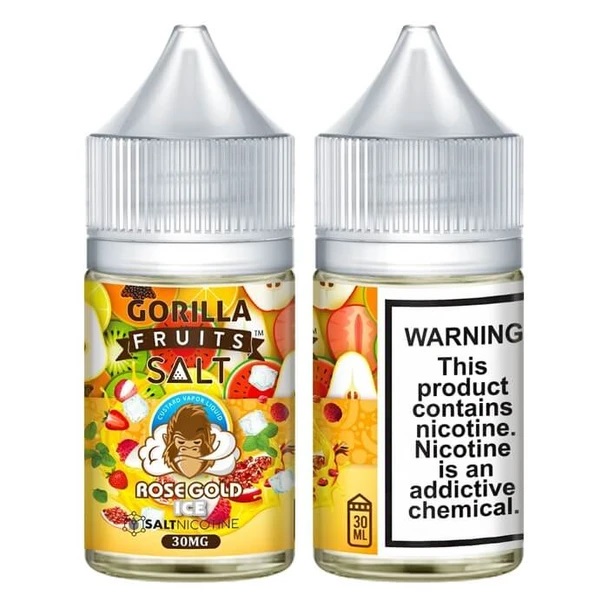 Gorilla Fruits Nicotine Salts Rose Gold Ice 30ml,(30mg/50mg) - Vape Bazaar