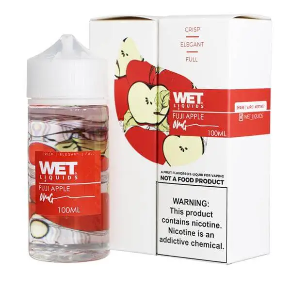 WET LIQUIDS Fuji Apple iced E-liquid 100ml- VAPEBAZAAR
