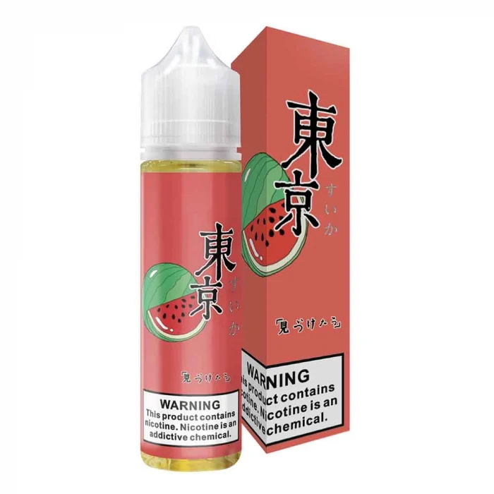 Tokyo Iced Watermelon 60ml (0mg,3mg,6mg) E-liquid | Vapebazaar