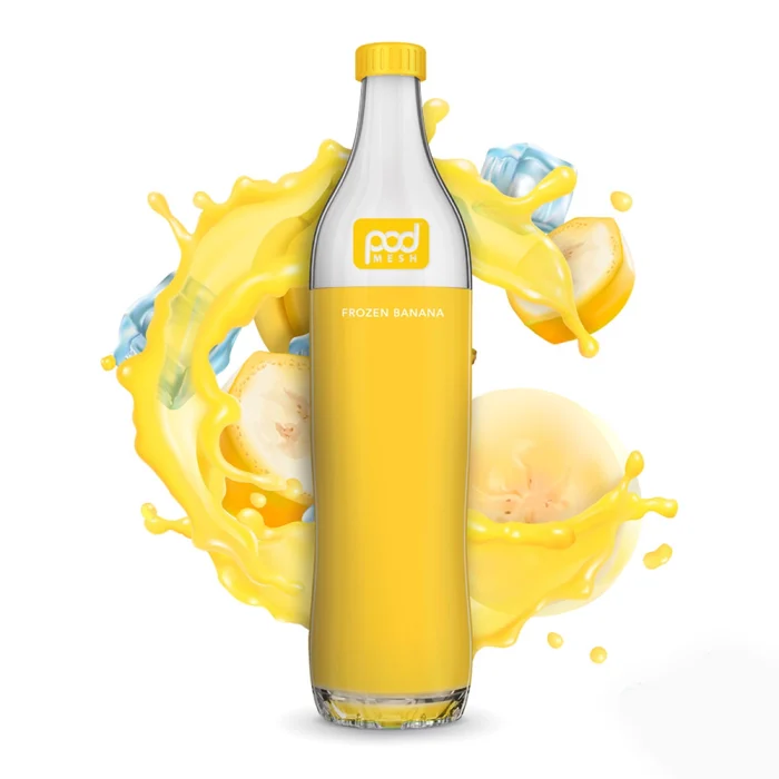 POD MESH FLO Frozen Banana 4000 Puffs - Vape Bazaar