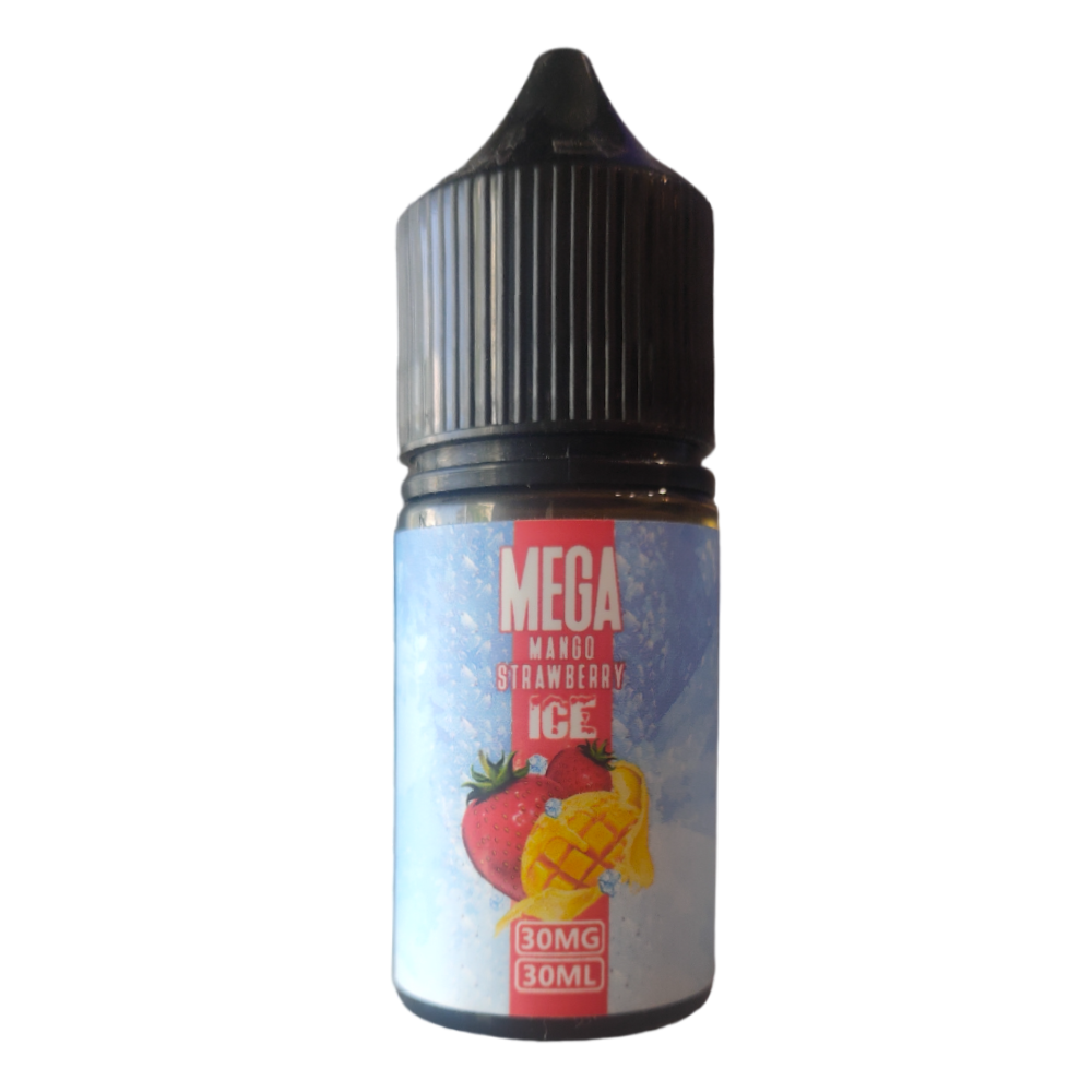 MEGA Mango Strawberry Ice Salt 30ml - GRAND E-LIQUIDS - Vape Bazaar