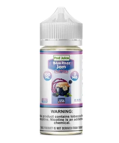 Blue Razz Jam 100ml - Pod Juice E-Liquids - Vape Bazaar