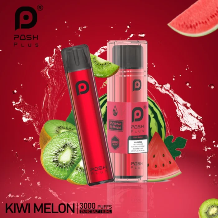 POSH PLUS – Kiwi Melon 3000 Puffs - Vape Bazaar