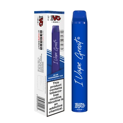 Order IVG Max Blue Raspberry Ice Disposable Vape 3000Puff - Vape Bazaar