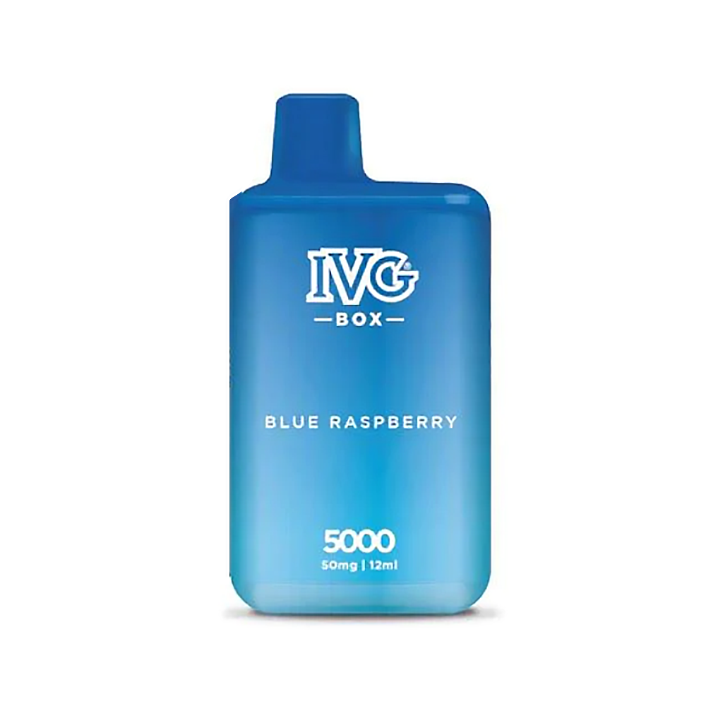 IVG Box Blue Raspberry Disposable Vape 5500Puff - Vape Bazaar