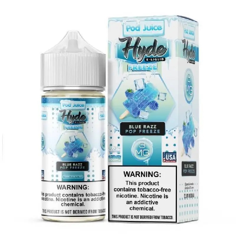 Pod Juice Freeze - Hyde Blue Razz Pop – 100ml - Vape Bazaar